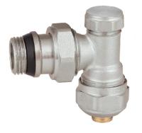 China Return Angled Lockshield Isolation Valve 16mmx1/2'' For PEX Pipe for sale