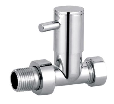 Cina Valvole moderne per portasciugamani dritte da 1/2 '' per tubo in rame da 15 mm con leva intelligente cromata in vendita