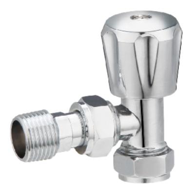 Cina Valvole Termostatiche Moderne Ad Angolo 1/2'' Per Tubo Rame 15 mm Con Coda Valvola Cromata in vendita
