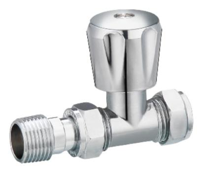 Cina Valvole Termostatiche Moderne Dritte 1/2'' Per Tubo Rame 15 mm Con Coda Valvola Cromata in vendita