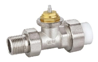 Cina Valvola Termostatica Dritto 20mm x 3/4'' Con Tubo PPR Nichelato in vendita