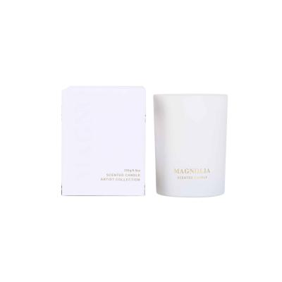 中国 8x9.3cm 180G 30時間のガラス瓶の香料入りの瓶の蝋燭 販売のため