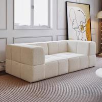 China Custom Vacuum Packed Compressed Sponge Modular Sectional Sofa Set with Ottoman 35D Density for Home for sale