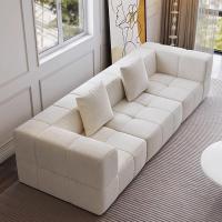 China Custom Vacuum Packed Compressed Sponge Modular Sectional Sofa Set with Ottoman 35D Density for Home for sale