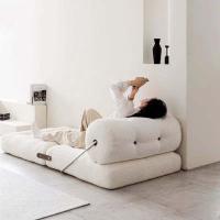 China Modular Recliner Lazy Sofa Bed Foldable Floor Sofa Cloud Couch 35D Sponge Compressed Tufted Upholstered for sale