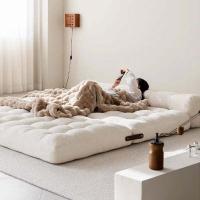 China Modular Recliner Lazy Sofa Bed Foldable Floor Sofa Cloud Couch 35D Sponge Compressed Tufted Upholstered for sale