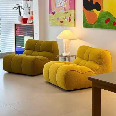 China Modern Modular Fabric Tufted Lazy Lounge Sofa with Recliner for Home Leisure Compressed Foam Living Room Sofa for sale