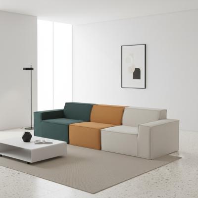 China Multi-Functional Customized Couch Fabric Sets Comfortable Compressed Sofa with Sponge Filling Convertible for Living Room Use for sale