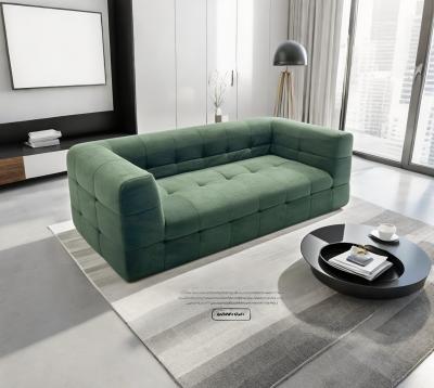 China Luxury Elegant Fabric Sectional Sofa for Living Room Vacuum-Sealed Compressed Package Sponge Filling Customizable for Villa for sale
