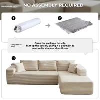 China Customized Fabric Compressed Sofa Set with Rebonded Foam for Living Room 7-30 Days Delivery for sale