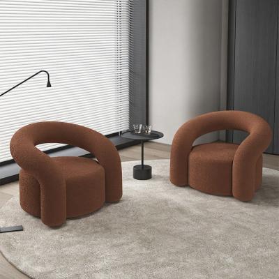 China Modern Design Accent Chair Living Room Bedroom Single Armchair Sofa Velvet Upholstered Lounge Backrest Eco-Friendly Durable for sale