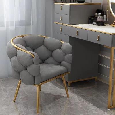 China Customized Single-seater Metal Coffee Chair Comfortable Lightweight Leisure Relaxing Makeup Sofa for Bedroom Living Room Hotels for sale
