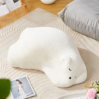 China Single Recliner Sofa Bean Bag Lounge Cute SnowBear Design Convertible Comfortable Cushion for Balcony Leisure Lazy Chair for sale