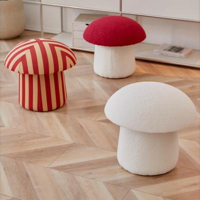 China Designer Mushroom Stool-Eco-Friendly Portable Living Room & Bedroom Shoe Changing Accent Chair for Apartment and School Use for sale
