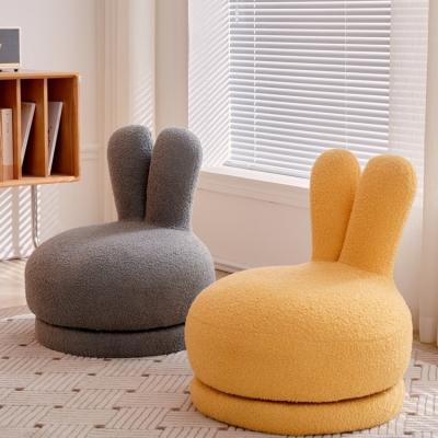China Creative Cartoon Lazy Sofa Stool Living Room Buddy Swivel Chair Children's Rotatable Backrest Leisure Seat Apartment School for sale