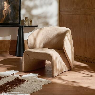 China Modern Comfortable Living Room Lounge Accent Chair Velvet Fabric Hotel Apartment Casual Recliner Armchair Sofa Leisure Chair for sale