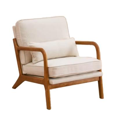 China Modern Furniture Recliner Lounge Accent Chair Wood Frame Eco-Friendly Ergonomic Lazy Chair Leisure Armchair Bedroom Hotel for sale
