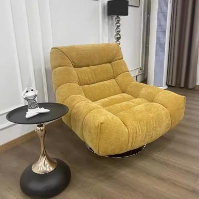 China Custom Simple Modern Swivel Lazy Sofa Single Rotating Lounge Chair for Home Living Room Dining Hospital Bedroom Balcony Portable for sale