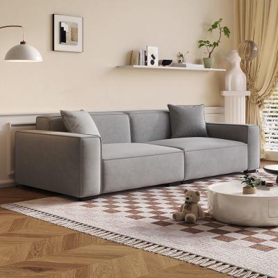 China Custom Modern Framed Square Modular Sectional Sofa Eco-Friendly Tufted Comfortable Durable Sponge Fabric Living Room School for sale