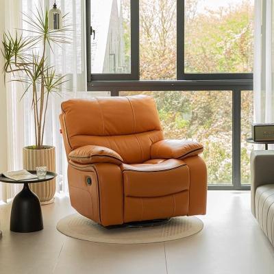 China Swivel Rotatable Leather Recliner Sofa Chair-Ergonomic Modern Design for Bedroom Balcony & Study Room for sale