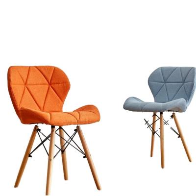 China Elegant Design Traditional Home Furniture Comfortable Popular Fabric Dining Chairs Durable Legs Leisure Accent Chair for sale