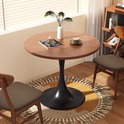 China Living Room Coffee Table Household Small Round Table Coffee Table Tulip Design Durable Corner Table with Carbon Steel Frame for sale
