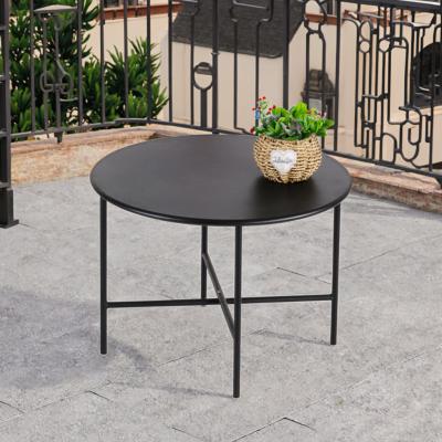China Elegant Nordic Style Round Iron Coffee Table Best Selling Modern Metal Base Living Room Furniture for Home Use Outdoor for sale