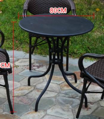 China Modern Eco-Friendly Waterproof Small Outdoor Chair Durable Plastic Rattan for Courtyards Hotels & Parks by Lingche for sale