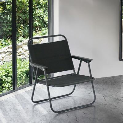 China Modern Comfortable Outdoor Folding Metal Chair Portable Durable Oxford Fabric Leisure Furniture for Camping Picnics Hotel School for sale
