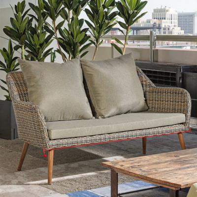 China High Quality Indoor/Outdoor Patio Retro Design Single or Double Person Durable Rattan Sofa Modern Minimalist Furniture Chair for sale