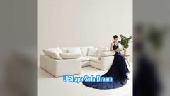 Modern U Shape Sofa Eco Friendly Customizable