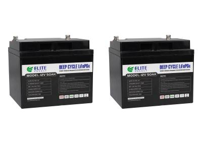 China 4000 Cycles Time 12V 50Ah Lithium Ion Battery Pack For ESS RV Caravan for sale