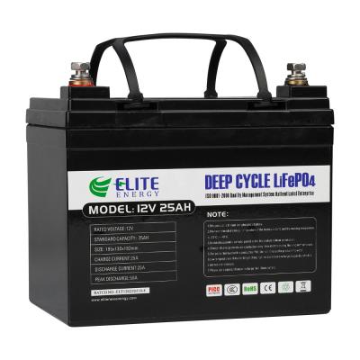 中国 LiFePO4太陽街灯のための携帯用12V 25Ahのリチウム イオン電池 販売のため