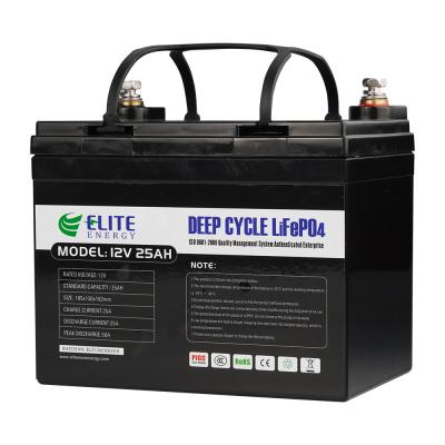 中国 LiFePO4太陽街灯のための携帯用12V 25Ahのリチウム イオン電池 販売のため