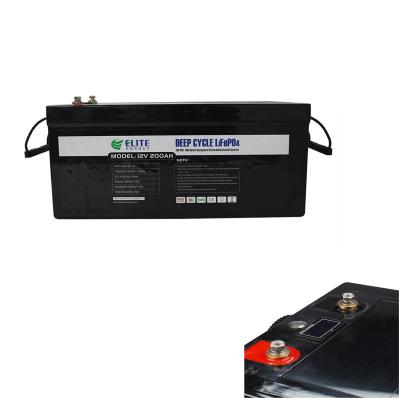 China Safety Green 12V 200Ah LiFePO4 Battery 12.8V Lithium Battery for sale