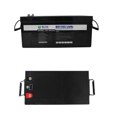 China Safety Green 12V 200Ah LiFePO4 Battery 12.8V Lithium Battery for sale