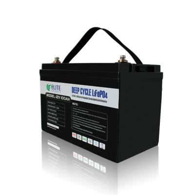 China 3000 cycles 12V LiFePO4 Battery 12.8V 100Ah Solar LiFePO4 Battery for sale