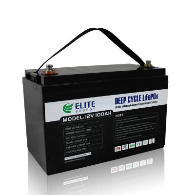 China 3000 cycles 12V LiFePO4 Battery 12.8V 100Ah Solar LiFePO4 Battery for sale