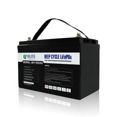 China 3000 cycles 12V LiFePO4 Battery 12.8V 100Ah Solar LiFePO4 Battery for sale