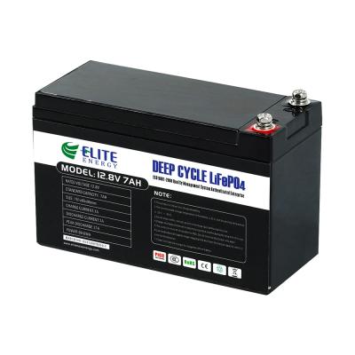 China MSDS Certified LiFePO4 Battery Pack 12V 12.8V 7Ah For Solar System à venda