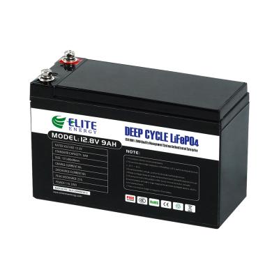 China Small Capacity 12V 9Ah Lithium Iron Battery Pack New Energy Solar Storage à venda