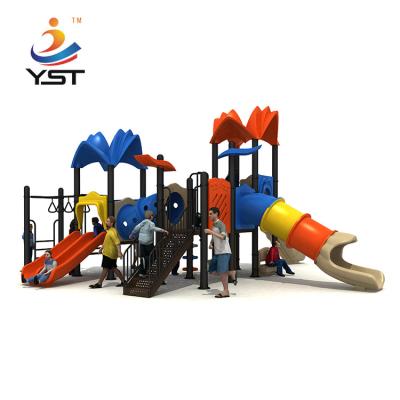 China Customized Playground Kids Plastic Slides Commercial Small Children For Garden for sale