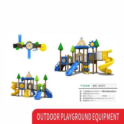 China Castle Kids Outdoor Playground Equipment Plastic Slide Voor Overzeese Markt Te koop