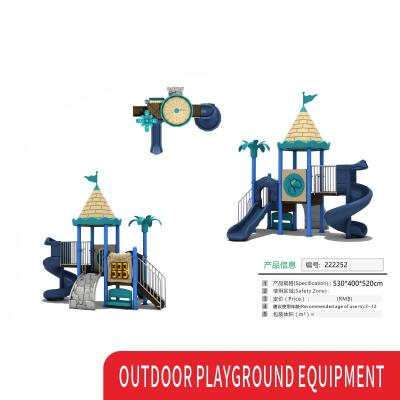 China Lugar de juegos de entretenimiento al aire libre tobogán con marco de escalada para uso comercial en venta