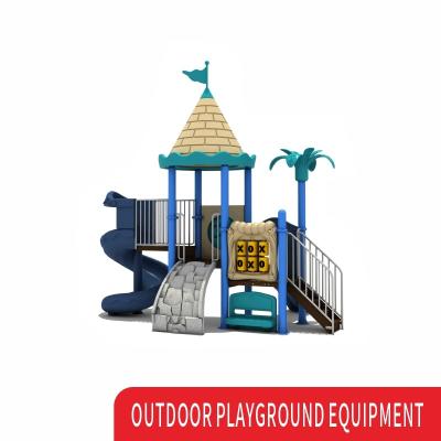 China Lugar de juegos de entretenimiento al aire libre tobogán con marco de escalada para uso comercial en venta