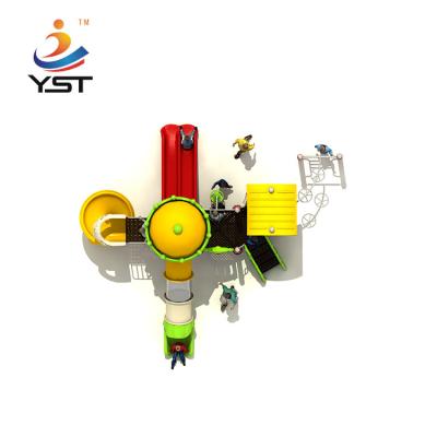China Sports Park 2.5cbm Kids Playground Slide With Wingset for sale