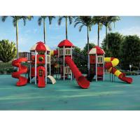 China 120cm Fall Height Plastic Slide Playground 20 Persons Capacity for sale