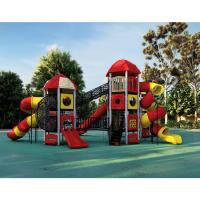 China 120cm Fall Height Plastic Slide Playground 20 Persons Capacity for sale