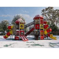 China 120cm Fall Height Plastic Slide Playground 20 Persons Capacity for sale