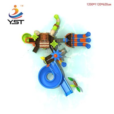 Cina Spessore della parete combinato della diapositiva 2.2mm del campo da giuoco dei bambini di tema dell'acqua di LLDPE in vendita